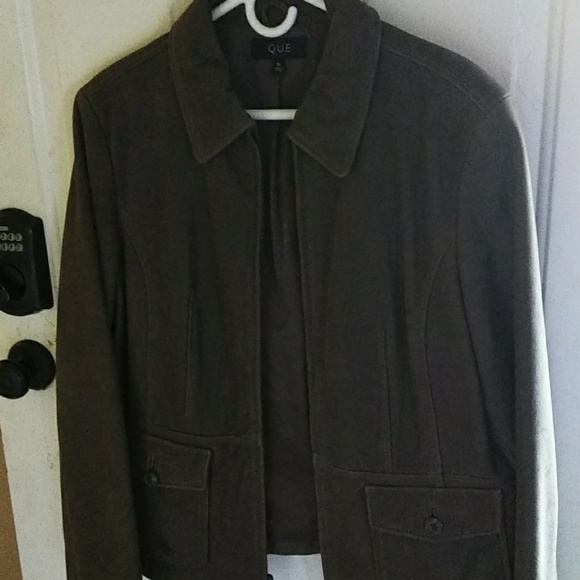 Jackets & Coats | Que Shell Genuine Leather Jacket | Poshmark